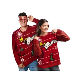The Peanuts Winterpullover - Snoopy in rot | Gr.: L