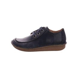 Clarks Damenschnürrschuhe halb sportlicher Boden WOMENS in Blau | Gr.: 36