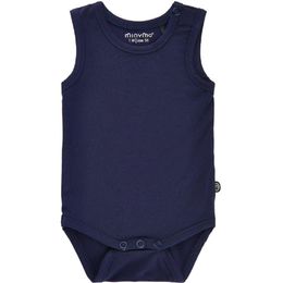 Minymo Kinder Kurzarmbody "Body w/o sleeves" in Blau | Gr.: 68