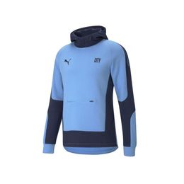 Puma Hoodie Manchester City Evostripe in Blau | Gr.: L