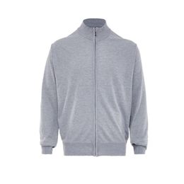 RAIDO Herren Cardigan in Hellgrau Melange | Gr.: S/M