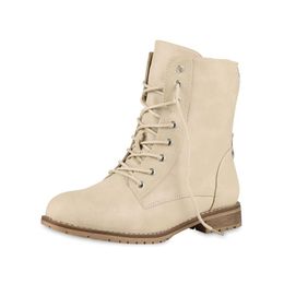 VAN HILL Schnürstiefeletten Evelyn in Beige | Gr.: 39