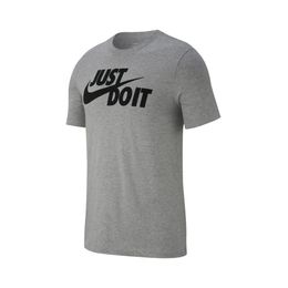 Nike T Shirt Rundhals in Grau | Gr.: M