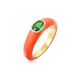 Elli Ring 925 Sterling Silber in Orange | Gr.: 58