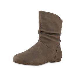 VAN HILL Schlupfstiefeletten Emily in Khaki | Gr.: 37