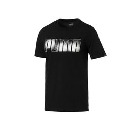 Puma T-shirt Rundhals Brand Tee in Schwarz | Gr.: S