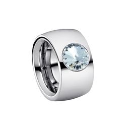 Steel_Art Fingerring Coma 14 Poliert in Crystal | Gr.: 50