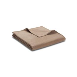 Biederlack Wohndecke Unicolour in haselnuss | Gr.: 220x240 cm