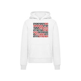 F4NT4STIC Hoodie I love you 01001001 Binary Code Valentinstag in weiß | Gr.: 122/128