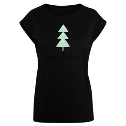 F4NT4STIC T-Shirt Merry Christmas Weihnachten in schwarz | Gr.: 4XL
