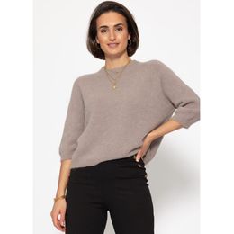 SASSYCLASSY Strickoberteil in Taupe | Gr.: S