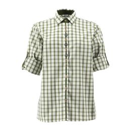 OS-Trachten Trachtenbluse Xenari in khaki/schlamm | Gr.: 54