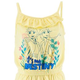 Disney Frozen Jumpsuit Sommer Anna und Elsa Einteiler in Gelb | Gr.: 110