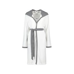 Vossen Badem&auml;ntel Damen Kurzmantel mit Kapuze Juno wei&szlig; - 0300 in wei&szlig; - 0300 | Gr.: XS