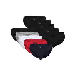 Tom Tailor Slip 10er Pack in Blau/Wei&szlig;/Rot/Schwarz | Gr.: M
