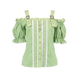 OS-Trachten Trachtenbluse Ximira in giftgr&uuml;n | Gr.: 38