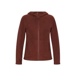 NAEMI Damen Fleecejacke in Braun | Gr.: M