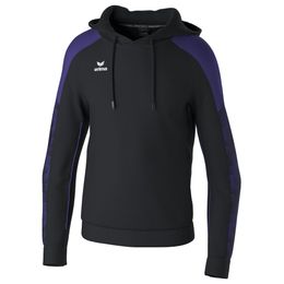 Erima Kinder Kapuzensweat in schwarz/ultra violet | Gr.: 116