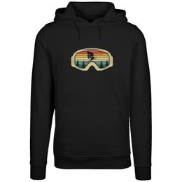F4NT4STIC Hoodie Retro Skibrille Wintersport in schwarz | Gr.: XL