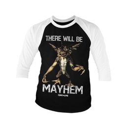 Gremlins Longsleeve "There Will Be Mayhem" in Wei&szlig; | Gr.: M