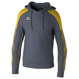 Erima Kinder Kapuzensweat in slate grey/gelb | Gr.: 140