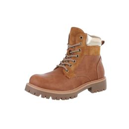 Ital-Design Stiefelette in Camel | Gr.: 38