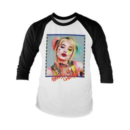 DC Commics Harley Quinn Longsleeve in Wei&szlig; | Gr.: M