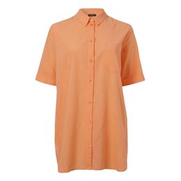 Via Appia Due Bluse Dezente Longbluse in unifarbenem Design in mandarin | Gr.: 44