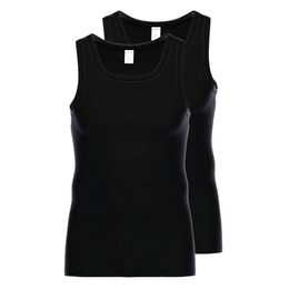 Ammann Unterhemd / Tanktop Cotton & More in Schwarz | Gr.: M