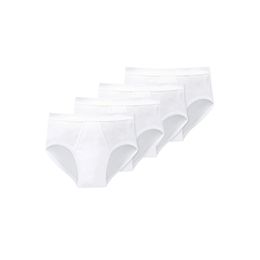 Schiesser Slip / Unterhose Cotton Essentials Doppelripp in Wei&szlig; | Gr.: XXL