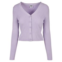Urban Classics Gestrickte Strickjacke in lilac | Gr.: XL