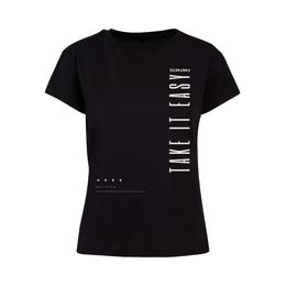 F4NT4STIC Ladies Box T-Shirt Take It Easy in schwarz | Gr.: XL