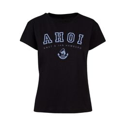 F4NT4STIC Ladies Box T-Shirt Ahoi Knut & Jan Hamburg in schwarz | Gr.: M