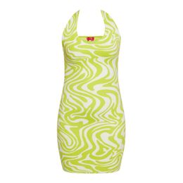 Swirly Damen Kleid in WOLLWEISS LIMETTE | Gr.: L
