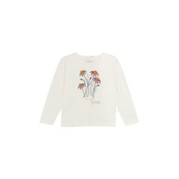 Minymo Longsleeve MIT-shirt LS in Wei&szlig; | Gr.: 110
