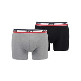 Levi's Levi ́s Boxershort 2er Pack in Hellgrau/Schwarz | Gr.: L