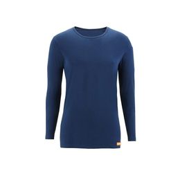 Bruno Banani Unterhemd / Shirt Langarm WARM UP in Marine | Gr.: XL