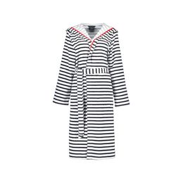 Caw&ouml; Caw&ouml; Badem&auml;ntel Damen Kapuze Streifen 1243 schwarz-wei&szlig; - 96 in schwarz-wei&szlig; - 96 | Gr.: L