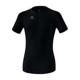 Erima Kinder Athletic T-Shirt Funktionsunterw&auml;sche in schwarz | Gr.: XXS