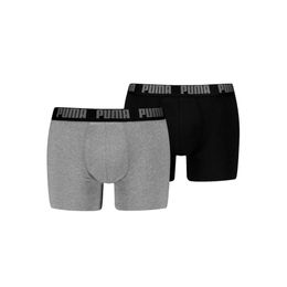 Puma Boxershort 2er Pack in Schwarz/Grau | Gr.: L