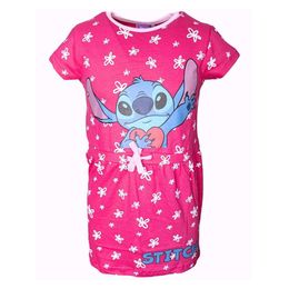 Lilo and Stitch Sommerkleid Disney Lilo & Stitch in Dunkelpink | Gr.: 104