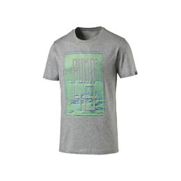Puma T-shirt Rundhals in Grau | Gr.: S