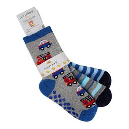 Normani 3 Paar Kindersocken mit ABS-Druck in Auto | Gr.: 110/116