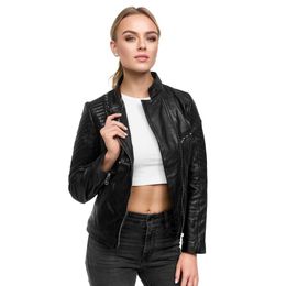 Tazzio Lederjacke "F514" - in Schwarz | Gr.: L
