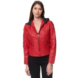 Tazzio Lederjacke "F503" - in Rot | Gr.: S