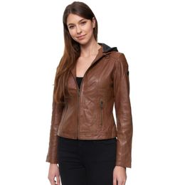 Tazzio Lederjacke "F503" - in Camel | Gr.: M
