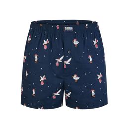 Happy Shorts Boxer X-mas Shorts, Geschenk, Weihnachten, Motiv in Sea Gull | Gr.: L