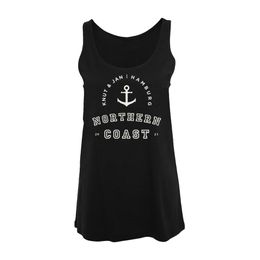 F4NT4STIC Ladies Tanktop Northern Coast Nordsee Knut & Jan Hamburg in schwarz | Gr.: 3XL
