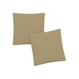 GMD Living 2er Set Jersey Kissenh&uuml;llen JESBERG in Farbe Sand | Gr.: 40 x 60 cm