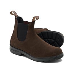 Blundstone Chelsea Boot "#2410 Brown Suede (Originals Series)" in Braun | Gr.: 44